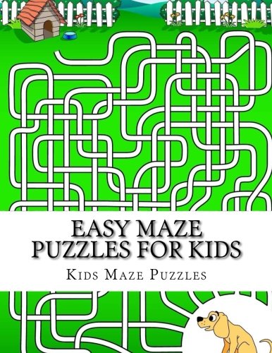 Easy Maze Puzzles For Kids: Large Print Big Book Of Mazes for Kids Ages ...