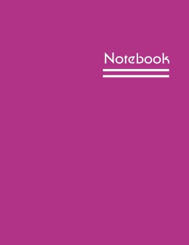 Notebook: Unlined Notebook - Large (8.5 x 11 inches) - 150 Pages - Pink ...