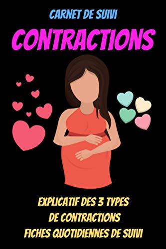 Carnet de suivi contractions-livre de grossesse à remplir-livre ...