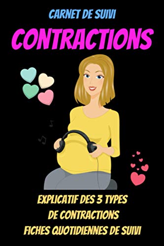 Carnet de suivi contractions-livre de grossesse à remplir-livre ...