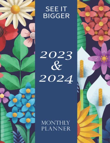 See It Bigger Planner 2023-2024 Monthly: 2 Year Monthly Planner ...