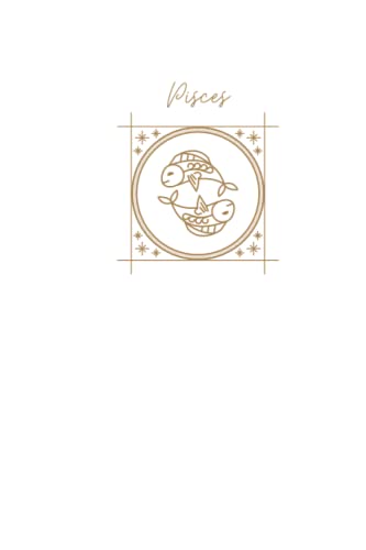 zodiac sign: pisces notebook/journal white and gold by Lulù's Aesthetic ...