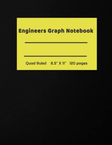 Engineering Graph Notebook: 8.5 x 11, 120 Pages, Graph Paper Numbered ...