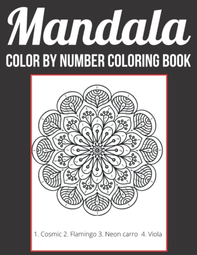 Mandala Color By Number Coloring Book: Fun, Easy, and Relaxing 90 ...