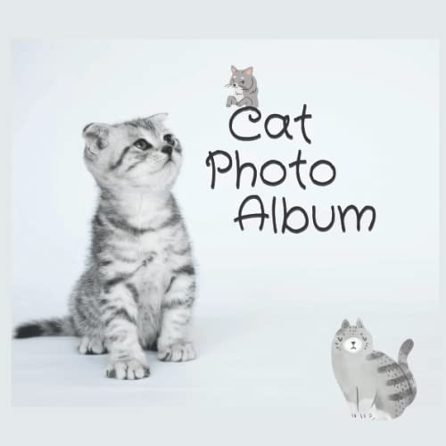 Cat Photo Album: Cute Album with Writing Space Memo to keep all your ...