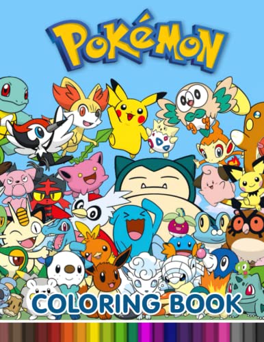 Pokémon Coloring Book: 100+ Different Pokemons - Color All Your ...
