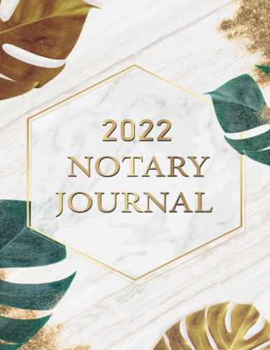 2022 Notary Journal: Official Notary Journal| Public Notary Records ...