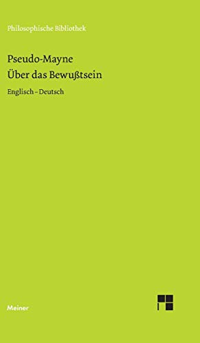 Über das Bewußtsein (1728) (German Edition) by Pseudo-Mayne | Goodreads