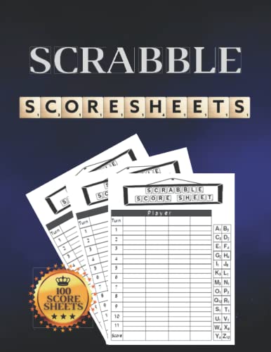 Scrabble Score Sheets: Scrabble Game Book Pad, 100 Sheet Score Card ...