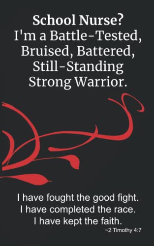 School Nurse | Still Standing Strong Faith Notebook | Bible Scripture ...