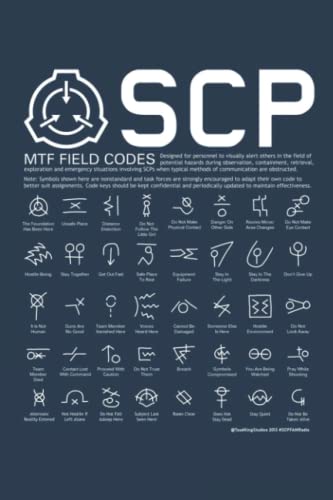 SCP MTF Field Codes by ToadKing07 Notebook: Journal Notebook For Adults ...