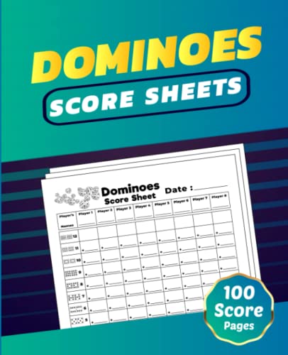 Dominoes Score Sheets: Dominoes Score Pads | Dominoes Score Cards for ...