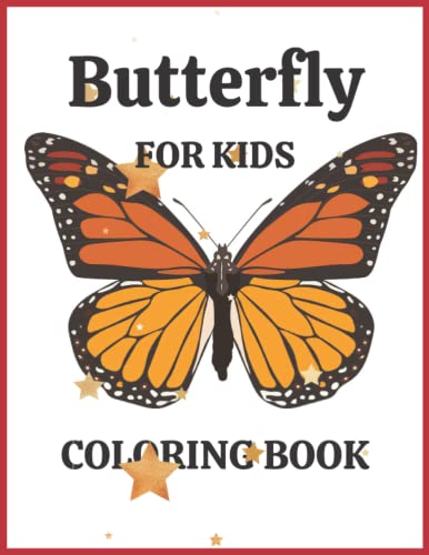 butterfly coloring book for kids: 50 very unique butterfly coloring ...