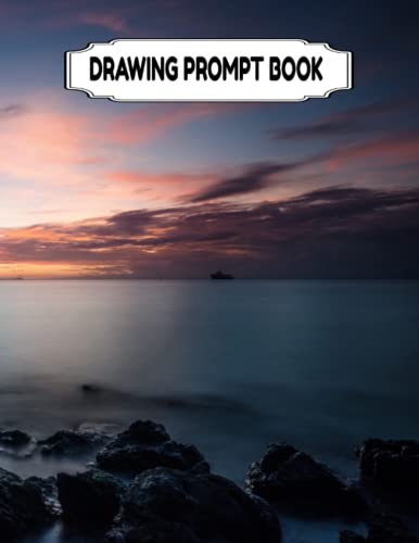 DRAWING PROMPT BOOK: Beautiful Ocean View with its Nice landscape on ...