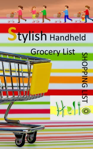 Shopping List, Stylish Handheld Grocery List: Minimalist Stylish ...