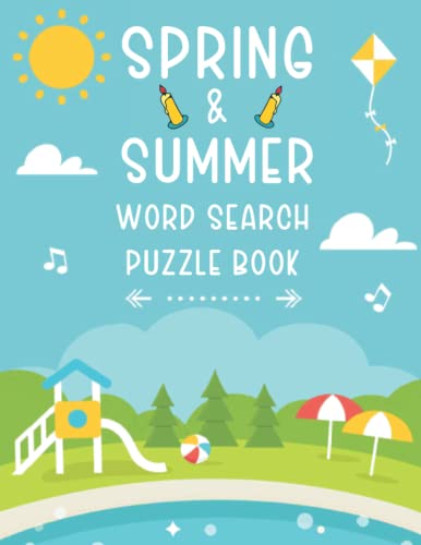Spring & Summer Word Search Puzzle Book: Large Print Spring & Summer ...