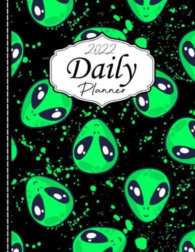 2022 Daily Planner: Attractive Aliens Cover, 2022 Daily Planner: Large ...