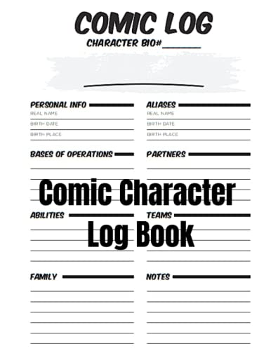 Comic Character Log Book: Comic Book Inventory Log by Emma Lam | Goodreads
