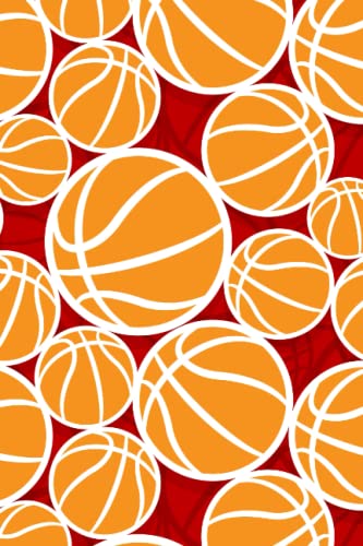 Notebook: Basketball Print Composition Notebook - College Ruled 100 ...