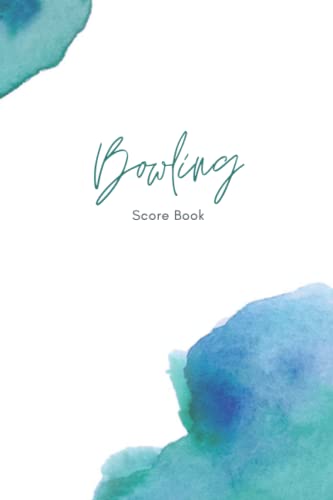 Bowling Score Book: Monthly Organizer for Bowling on 100 pages | White ...