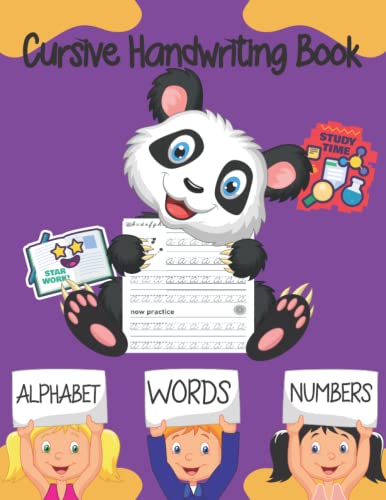 Cursive Handwriting Book: Writing Practice Book to Master Letters ...