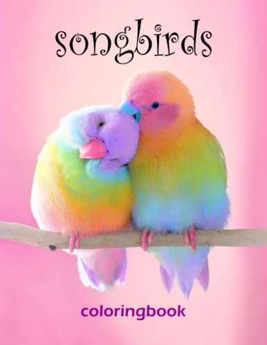 song bird coloring book for kids: An kids Coloring Book Featuring ...