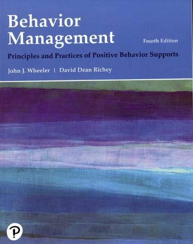 Behavior Management: Principles and Practices of Positive Behavior ...