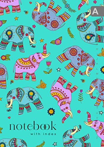 Notebook with Index: A5 Lined-Journal Organizer Medium with A-Z ...