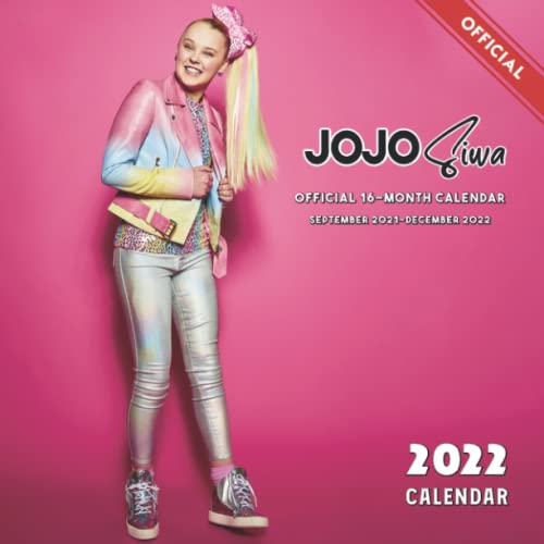Jojo Siwa 2022 Calendar: Jojo Siwa calendar - Monthly Colorful Jojo ...
