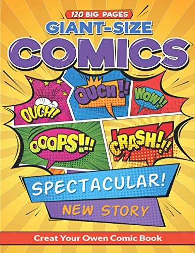 Creat Your Owen Comic Book: Draw Your Awesome Own Comics - Giant Size ...