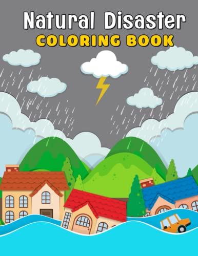 Natural Disaster Coloring Book: Adverse Events On Earth About Volcanoes ...