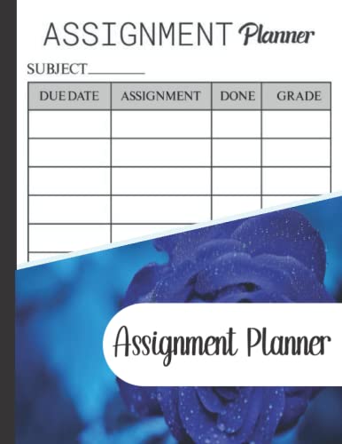 Assignment Planner: Homework Planner, Student Weekly to do list ...