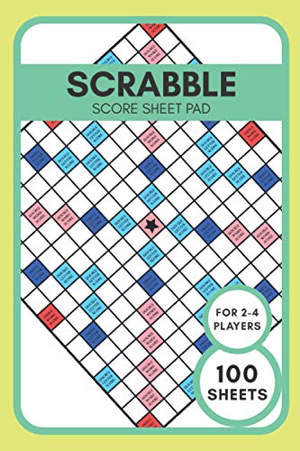 Scrabble Score Sheet Pad: Tally Sheet | Totals List | Word Game Scores ...
