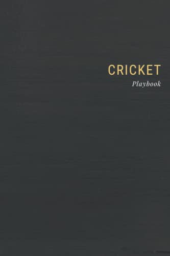 Cricket Playbook: Monthly Organizer for Cricket on 100 pages | White ...