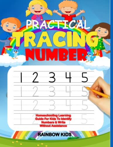 PRACTICAL TRACING NUMBER: Homeschooling learning guide for kids to ...