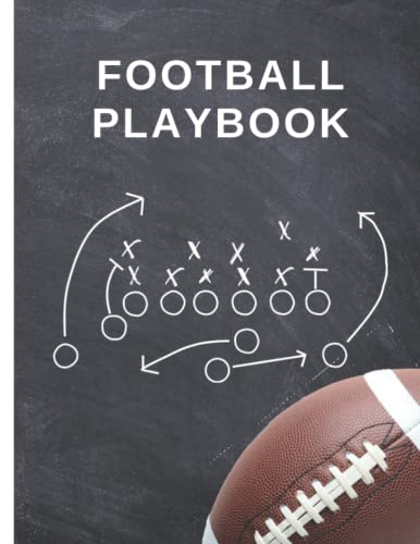 Football Playbook: Football Coach Notebook | Blank Field Diagrams For ...