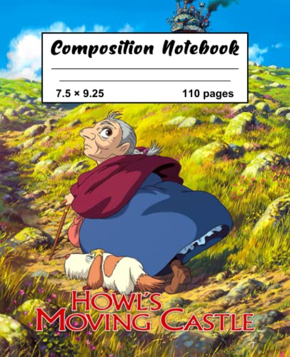 howl s moving castle Notebook: Journal 110 pages - Gift Idea for Lover, Student and Kids by ...