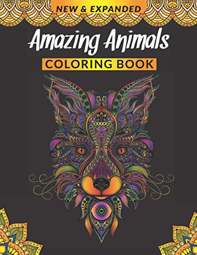 Amazing Animals Coloring Book: Best Gift for Adults & Kids, Stress ...