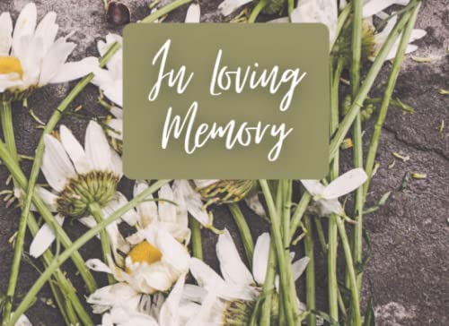 In Loving Memory: Condolence Book for Visitor to Leave the Last Dear ...