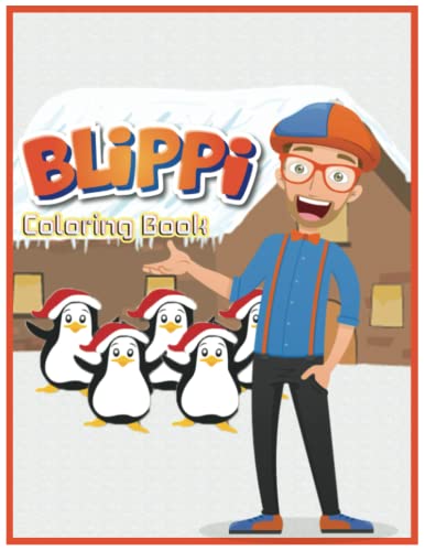 Blippi Coloring Book: Perfect Coloring Book For Adults and Kids With ...