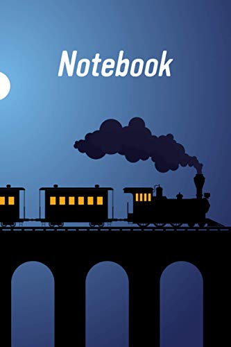 Notebook. Train Travel Notebook: Notebook, 100 line pages, 6" x 9" (15. ...