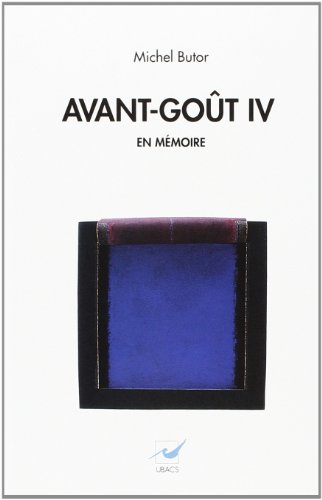 AVANT GOUT IV by BUTOR | Goodreads