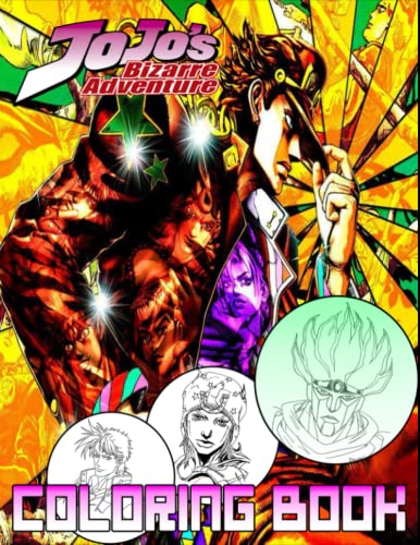 JoJo’s Bizarre Adventure Coloring Book: Anime Coloring Book For Kids ...
