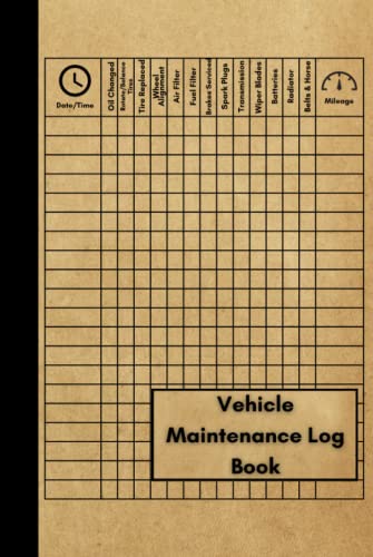 Vehicle maintenance log book: Simple Vehicle Repair and Maintenance ...