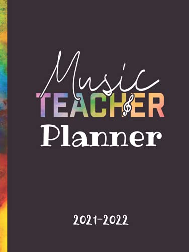 Music Teacher Planner: Premium Hardcover Weekly And Monthly Agenda ...