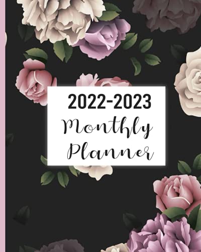 2022-2023 Monthly Planner: Two Years Planner with Floral Cover, 24 ...