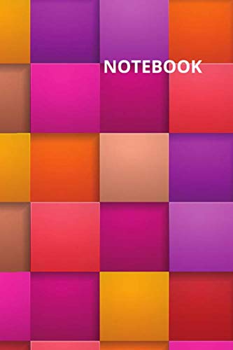 NOTEBOOK: Colorful Journal, Lined Journal, Diary Notebook 6 x 9, 180 ...