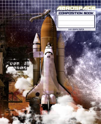 AEROSPACE COMPOSITION BOOK 5X5 GRAPH PAPER: math, geometry and physics ...