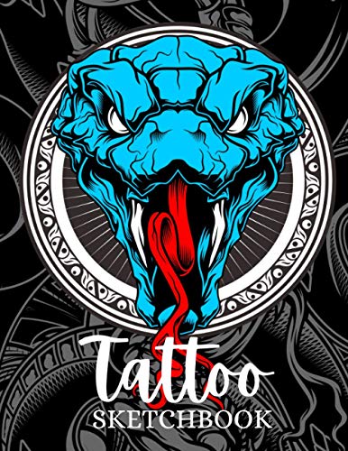 Tattoo Sketchbook: Tattoo Journal For Drawing, Sketching, and Recording ...