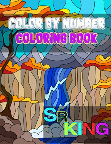 Color By Number Coloring Book: Large Print Birds, Flowers, Animals and ...
